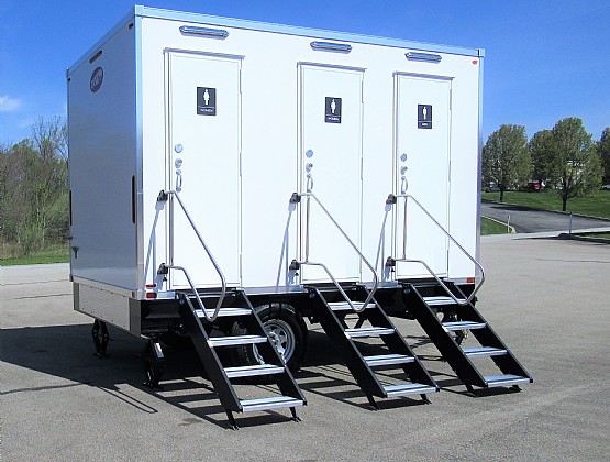 3 Station Mobile Restroom - Sky High Event Rentals
